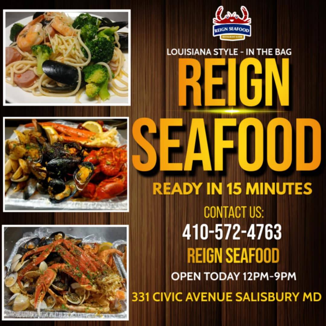 Menu at Reign Restaurant and Bar, Salisbury