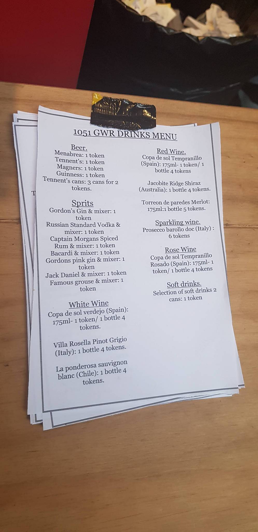 Menu at 1051 GWR restaurant, Glasgow, Great Western Rd