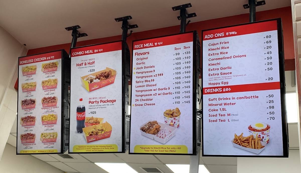 Menu at 24 Chicken, Avida Towers Centera restaurant, Mandaluyong