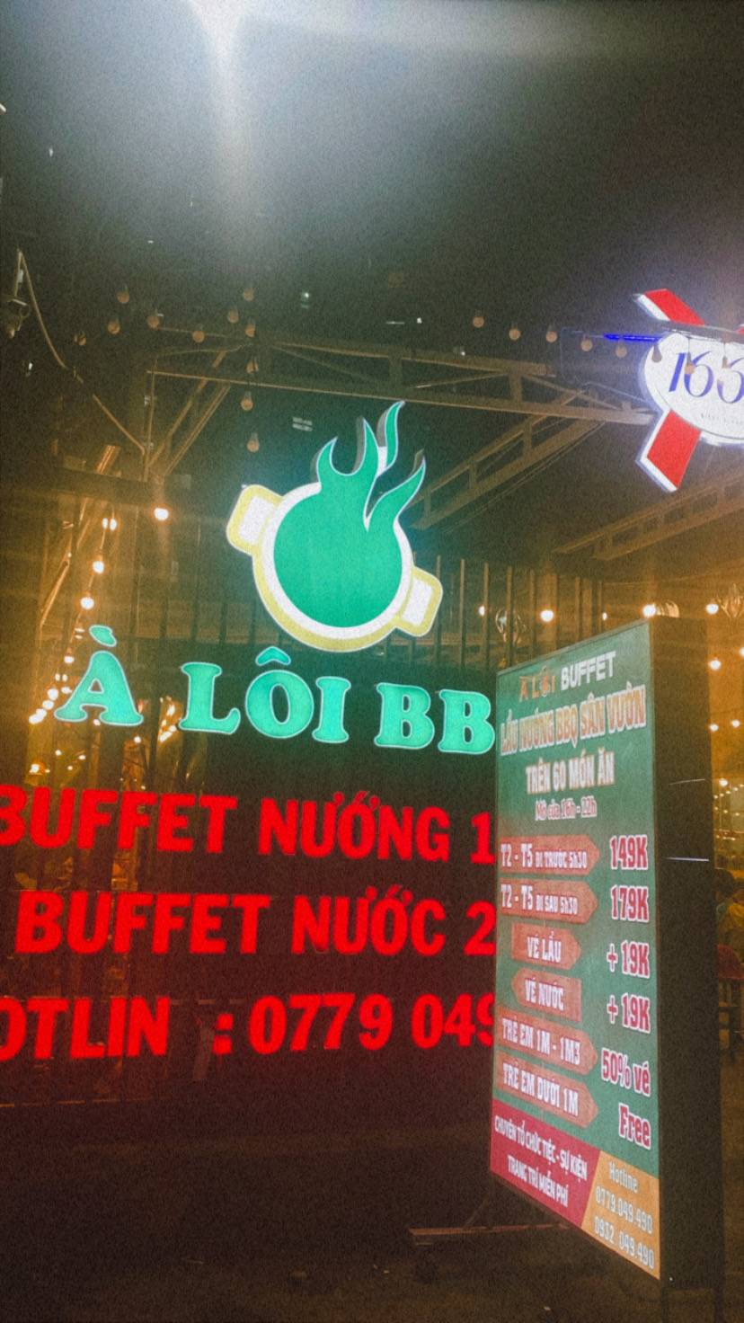 Carta de À Lôi BBQ - Buffet Nướng Sân Vườn Tân Phú, Ciudad Ho Chi Minh ...