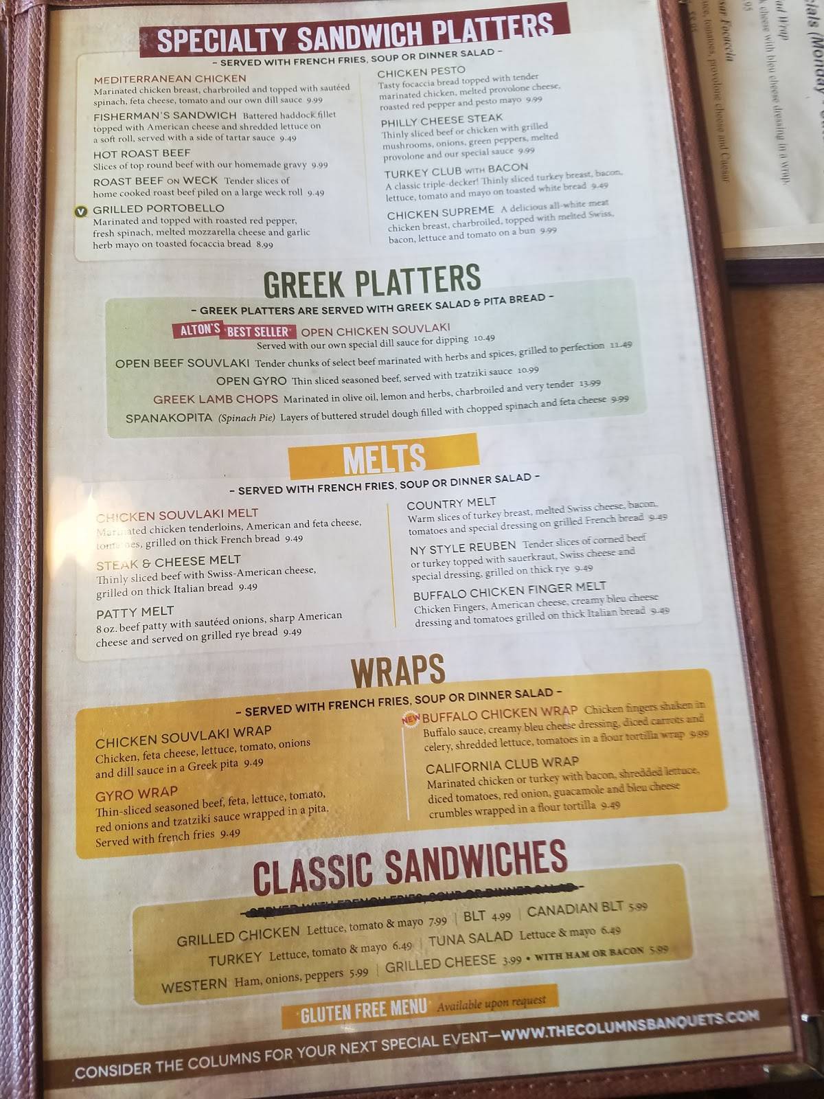 Menu at Alton's Restaurant - Cheektowaga, Buffalo, Walden Ave