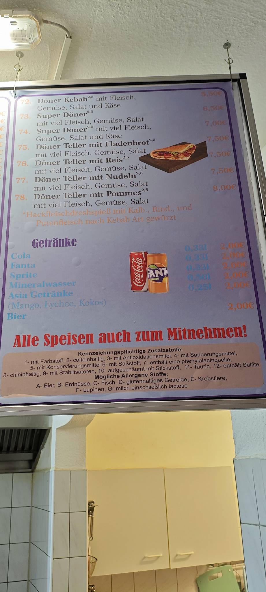 Carta del restaurante Asia Imbiss Hot-Wok, Chemnitz