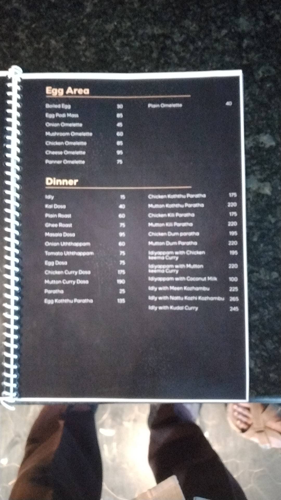 Menu at BILAL RESTAURANT, Kovilpatti