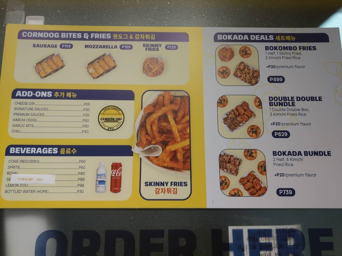 Carta del restaurante BOK Korean Fried Chicken - Poblacion Makati, Makati