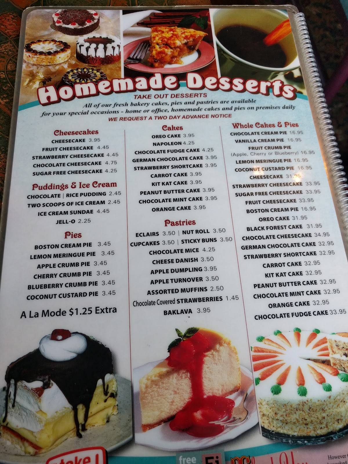Menu at Bethlehem Diner restaurant, Allentown