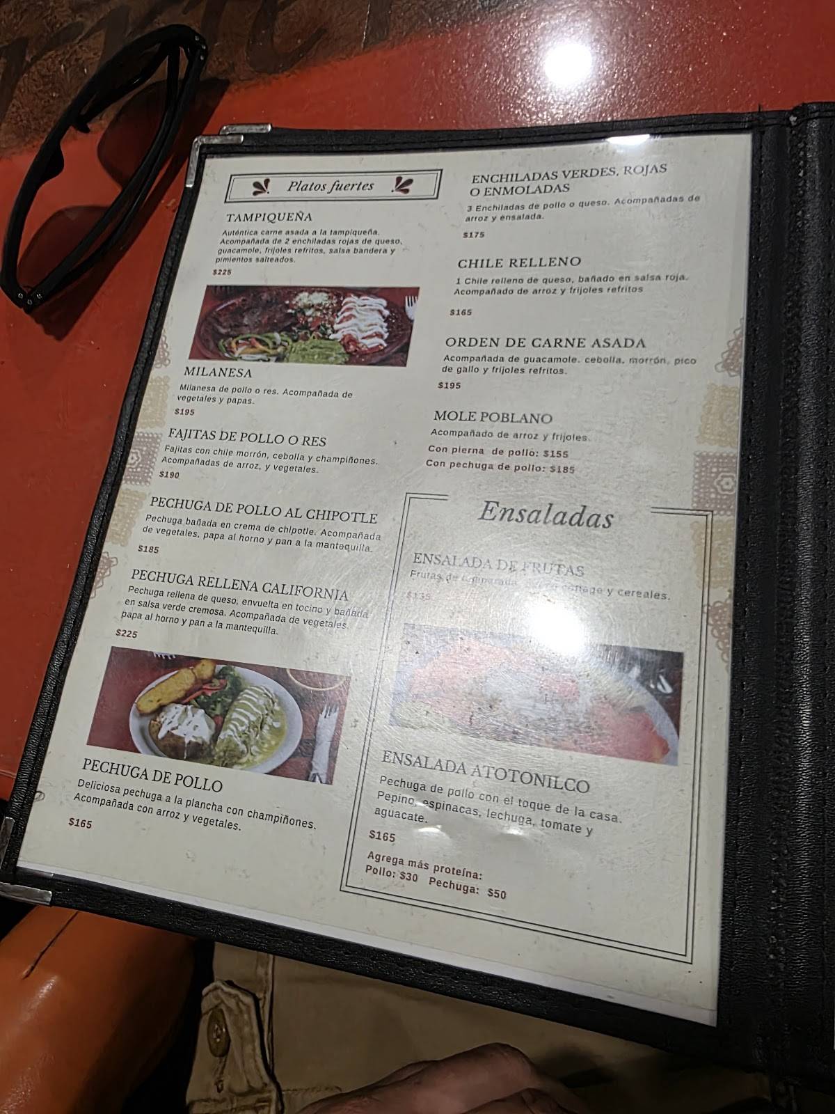 Carta de Restaurante Atotonilco, Tijuana, Blvd. Josefa Ortiz de ...