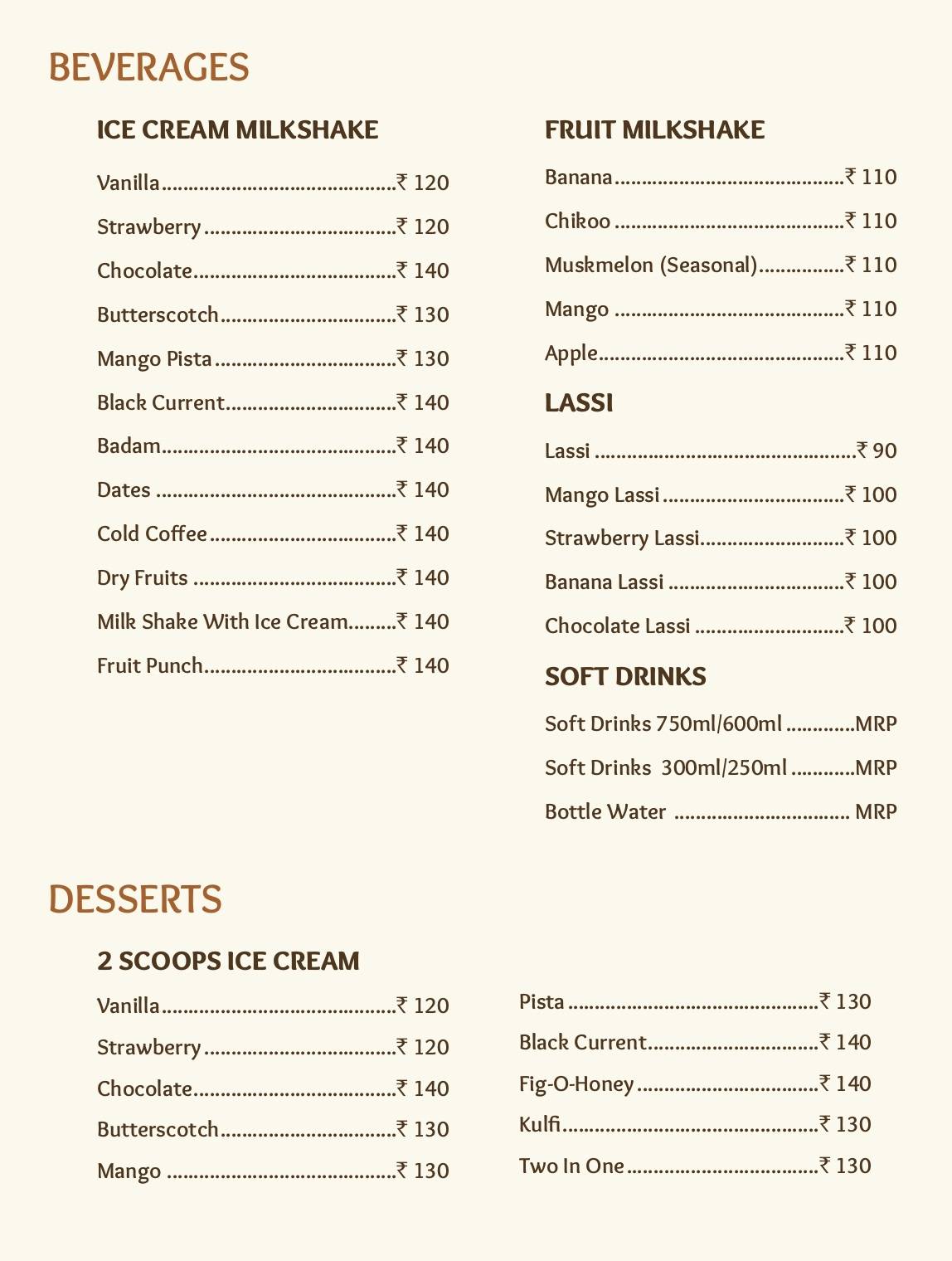 Menu at Biryani Zest, Manyata Tech Park, Hyderabadi Dum Biryani ...
