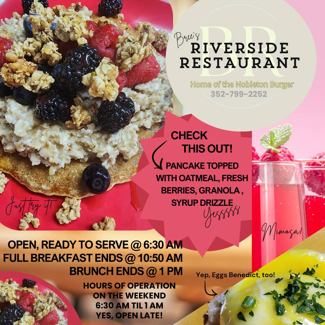 Menu at Bree’s Riverside Restaurant, Nobleton