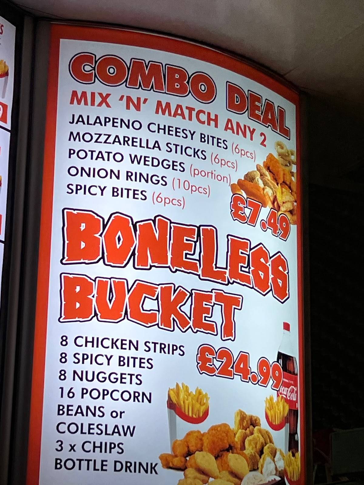 Menu at Broadway fried chicken and pizza restaurant, Loughton