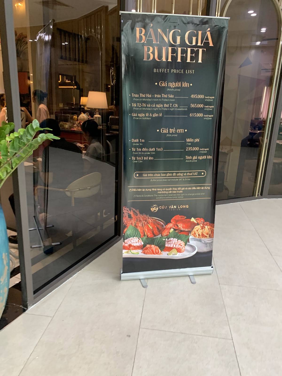 Menu at Buffet Cửu Vân Long Premium - Bitexco Sài Gòn restaurant, Ho ...