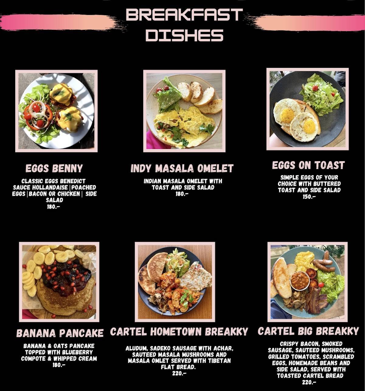 Menu at Burger Cartel Cafe & Restaurant, Darjeeling