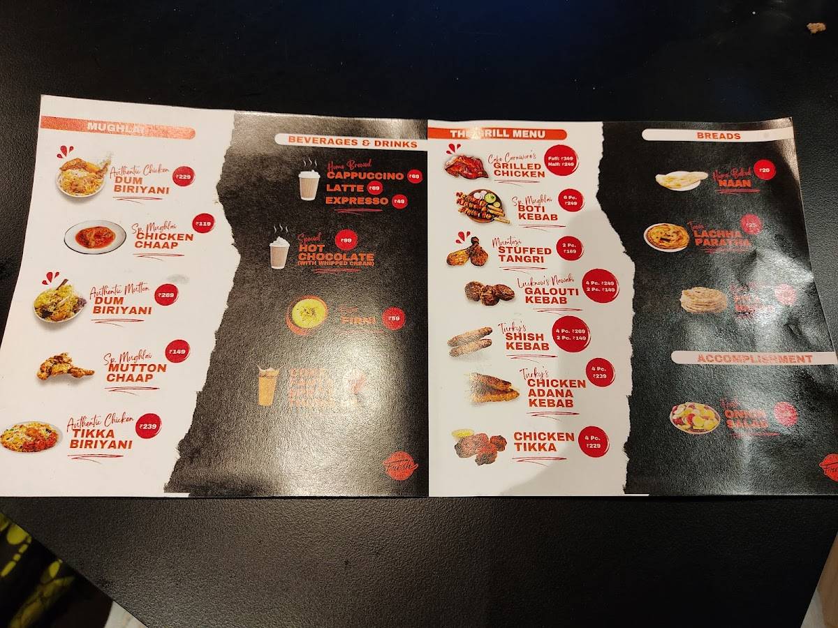 Menu at Cafe Carnivore, Bardhaman