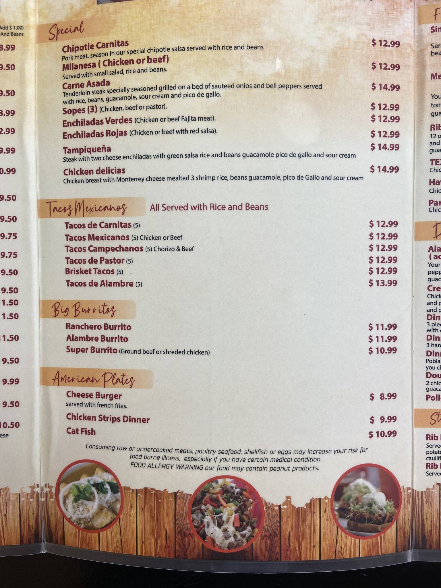 Menu at Cafe Grill Las Delicias, Idabel