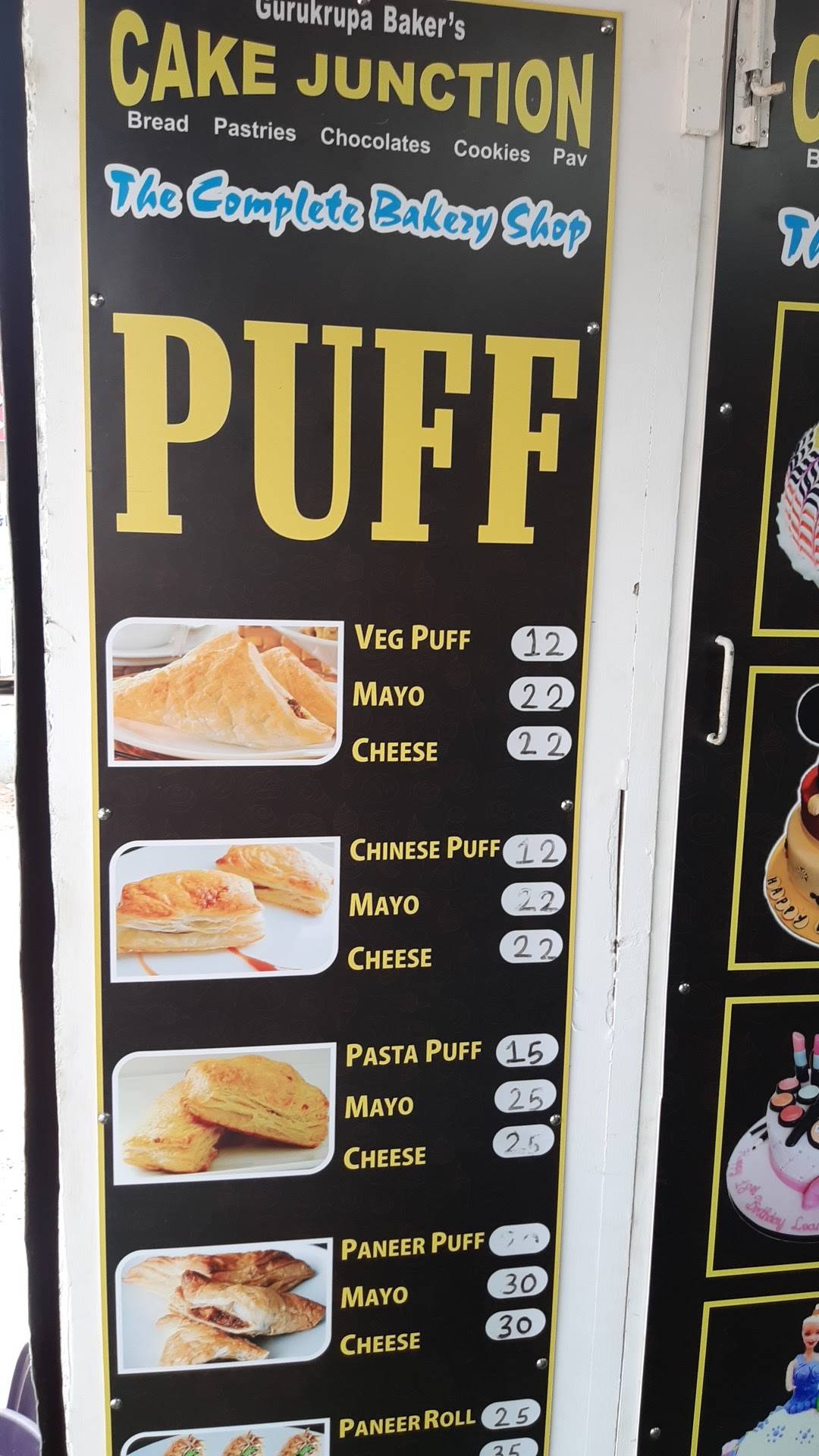 Menu at Cake Junction, Ahmedabad, 25