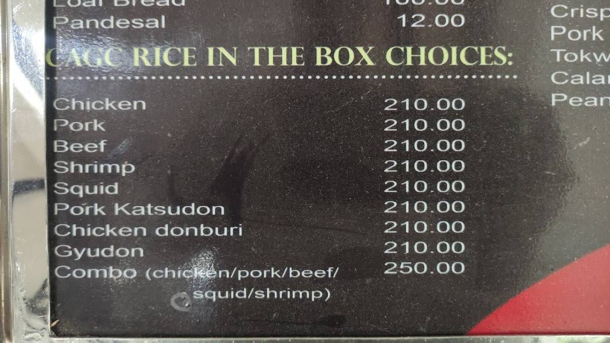 Menu at Camp Aguinaldo Golf Club Dining Hall, Quezon City