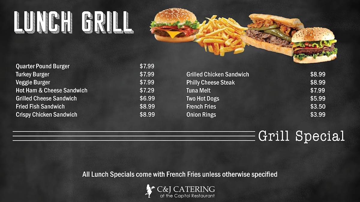 Menu at Capitol Restaurant by C&J, Harrisburg