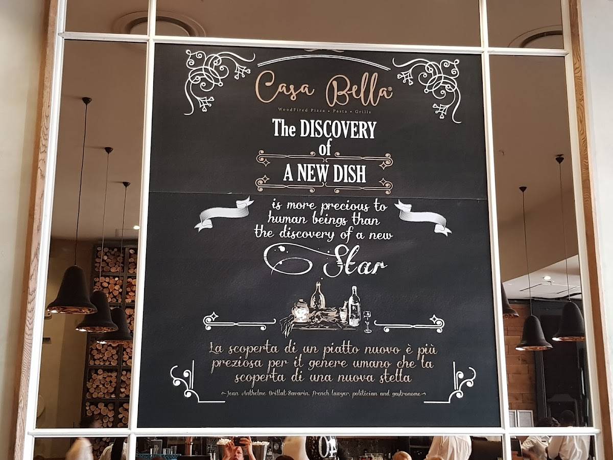 Menu at Casa Bella Mall of Africa restaurant, Midrand, Shop 2059