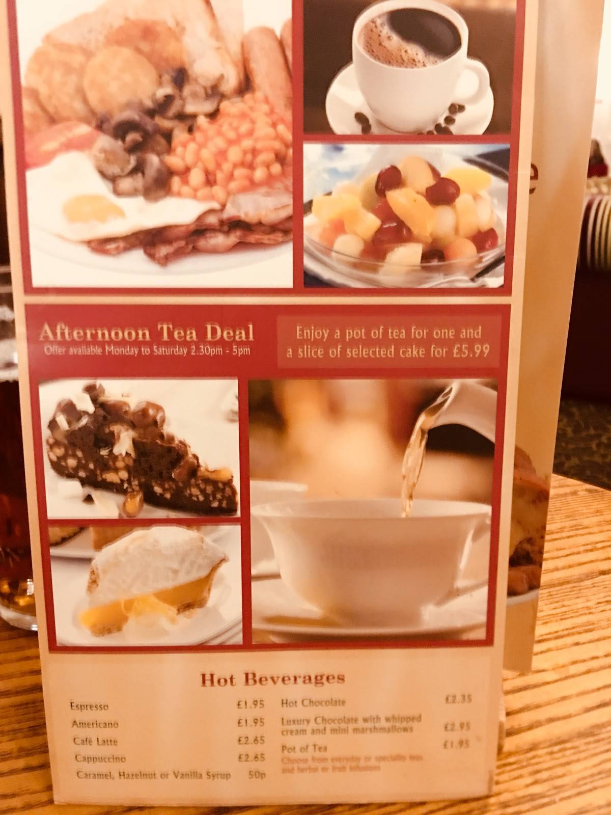 Menu at Castle Carvery - The Wherry restaurant, Lowestoft