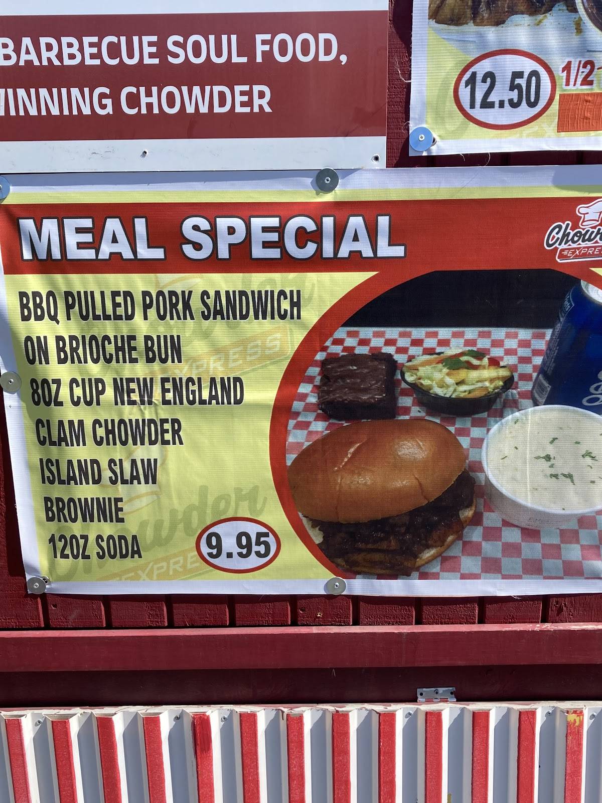 Carta de Chowder Express, Anchorage