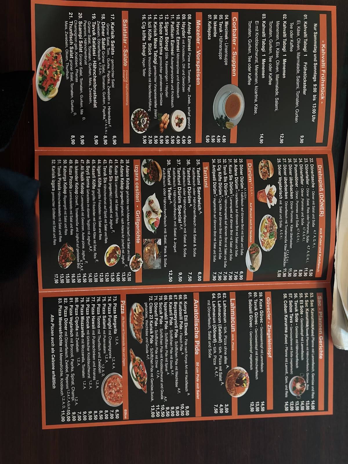 Speisekarte von Class 23 Kebap Haus restaurant, Jüchen