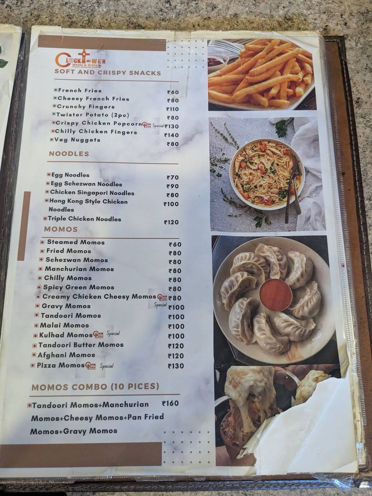 Menu at Clock Tower Cafe cum Restaurant, Karimganj