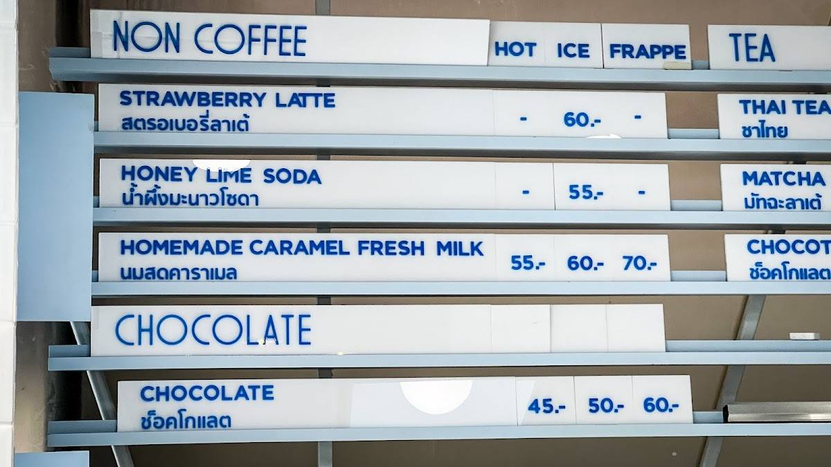 Menu at Day1 Coffee ช่องนนทรีย์, Bangkok