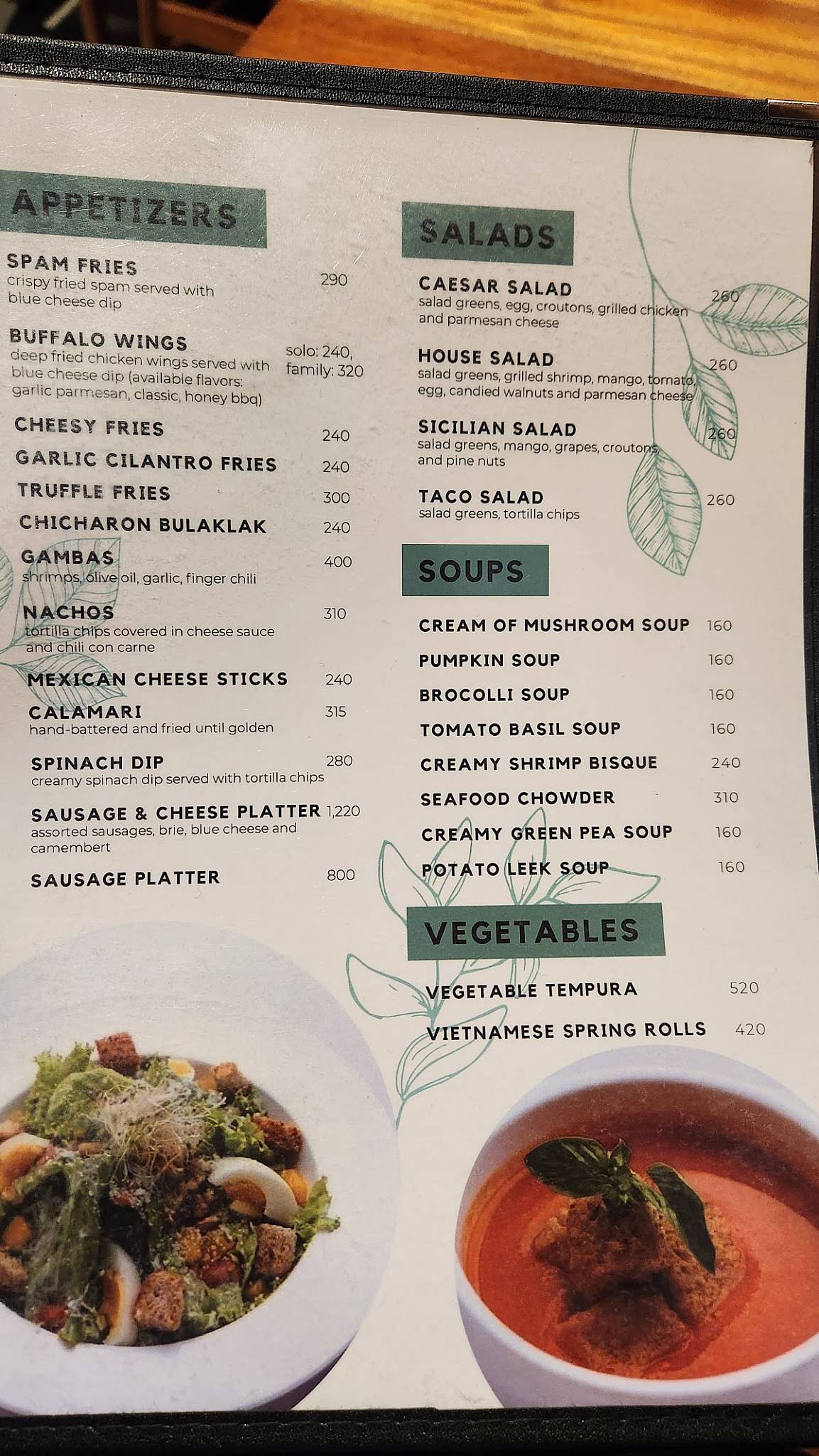 Menu at Delicere restaurant, Marikina