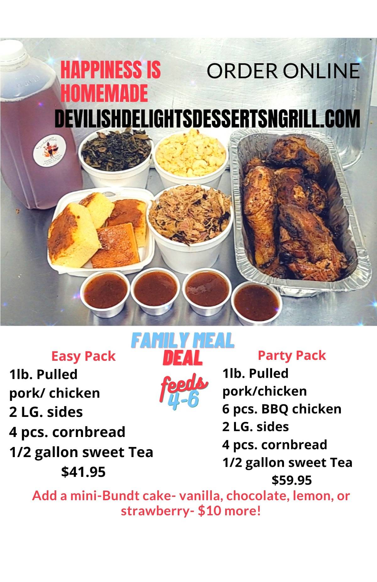 Menu at Devilish Delights Desserts And Grill, Blackstone