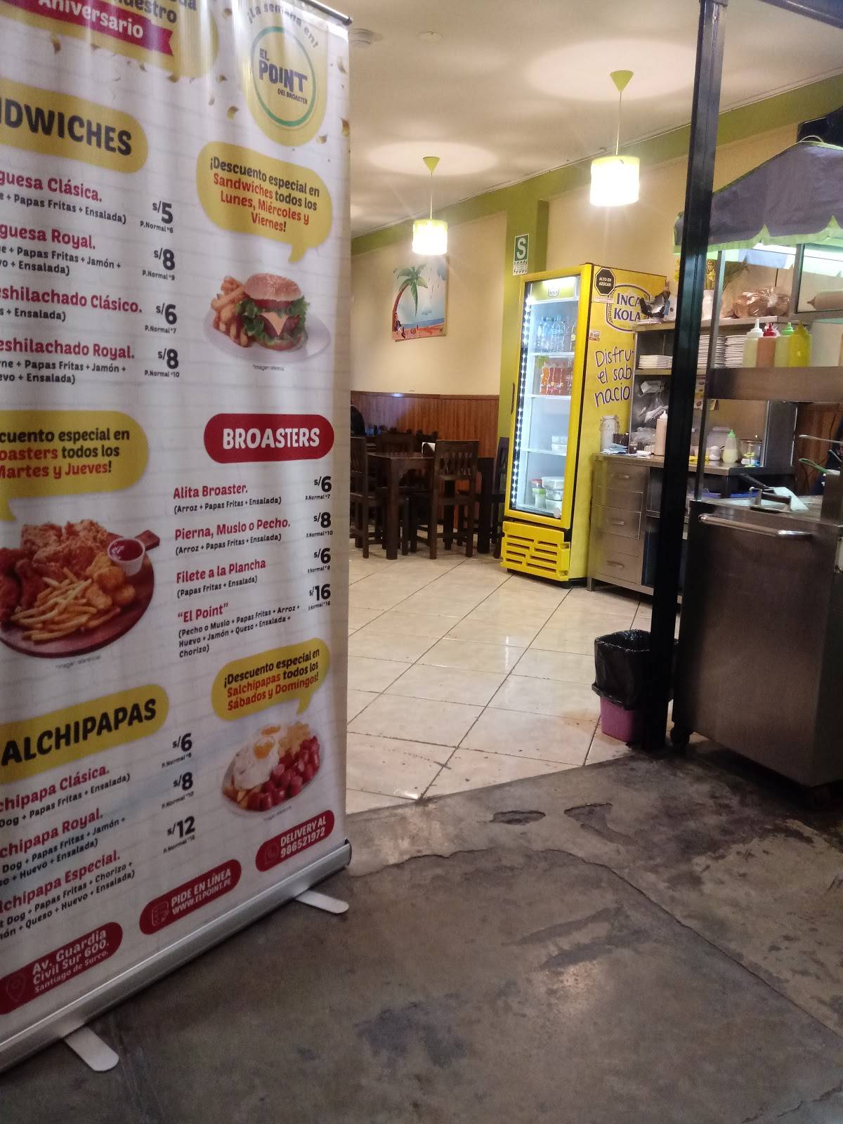 Carta del restaurante EL POINT, Distrito del Chorrillos, Av. Guardia ...