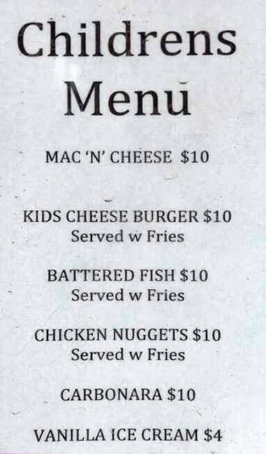 Menu at 81 Bistro & Taphouse restaurant, Berwick