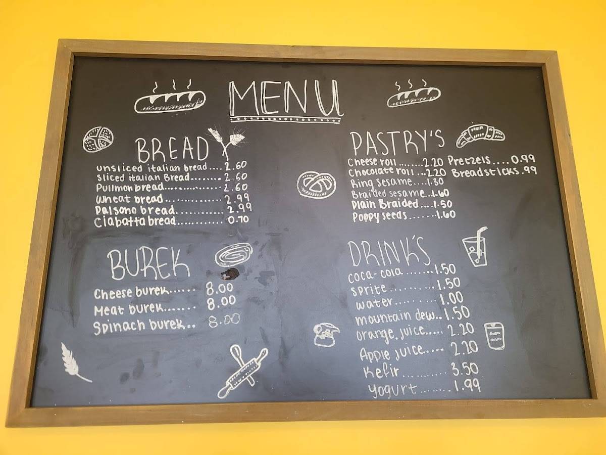 Menu at European Bakery, Jacksonville, Old Kings Rd S # 3