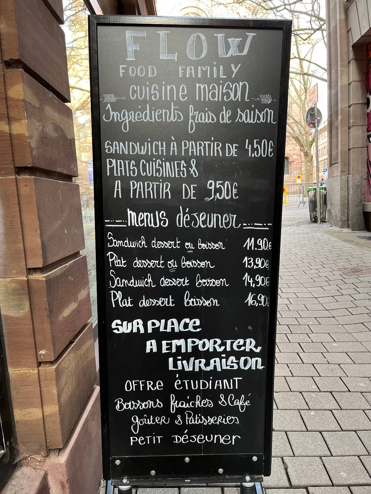 Menu au Flow Food Family - Café restaurant à Strasbourg, Strasbourg