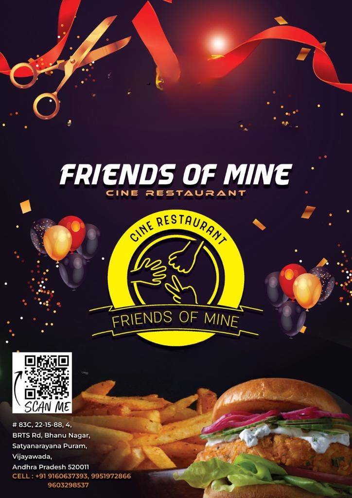 Menu at Friends Of Mine Cine Restaurant, Vijayawada