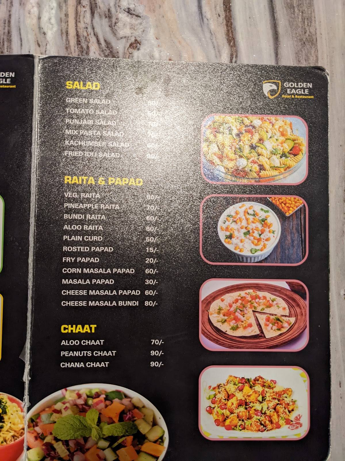 Menu at GOLDEN EAGLE HOTEL AND RESTAURANT, Bhachau