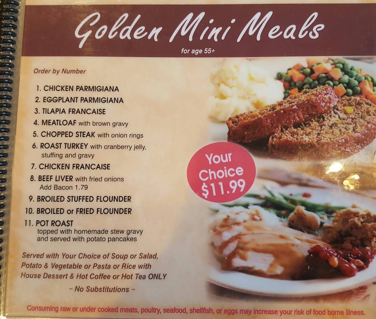 Menu at Galloway Casual Dining restaurant, Egg Harbor City, 245 W White ...