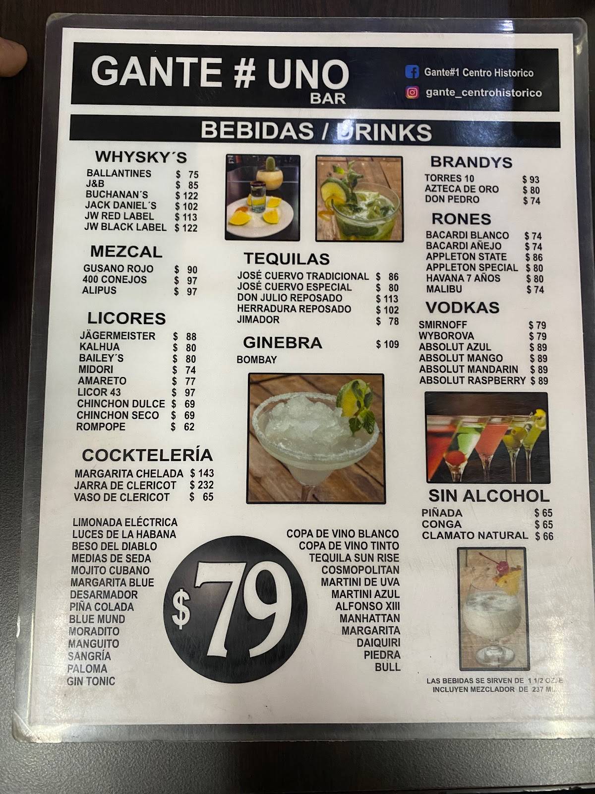 Menu at Gante # uno restaurant, Ecatepec de Morelos