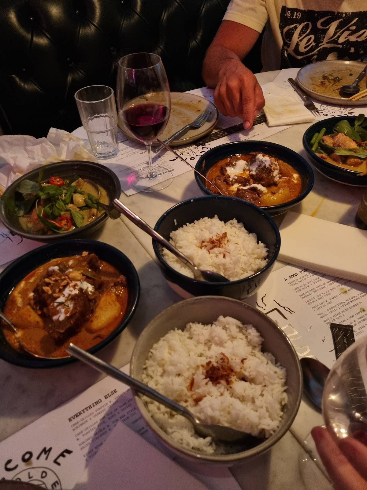Menu at Golden Boy restaurant, Adelaide