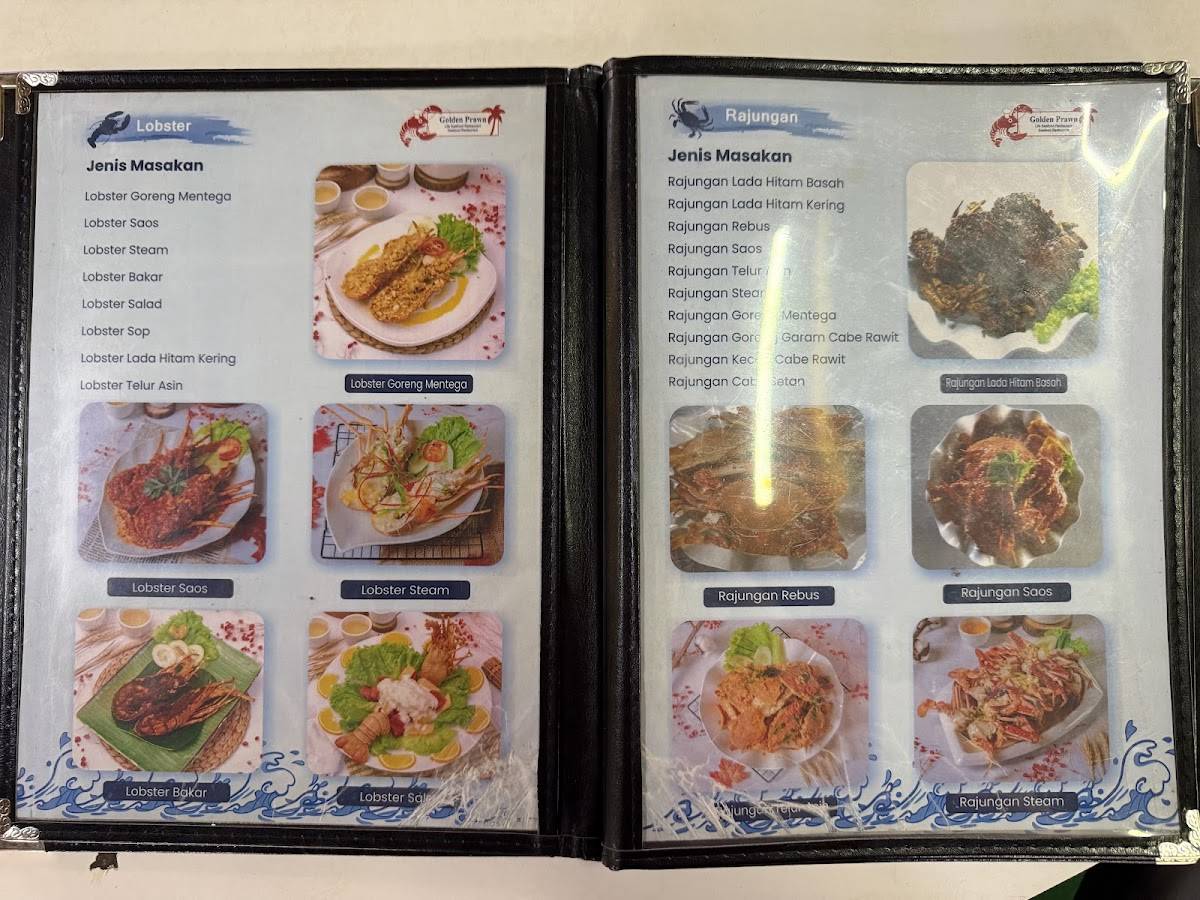 Menu at Golden Prawn 933 restaurant, Batam
