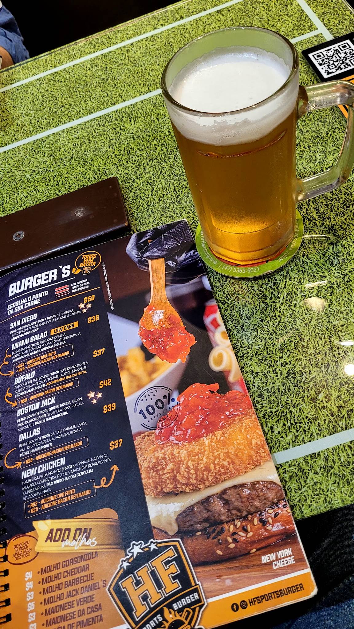 Carta del restaurante HF Sports Burger, Itapema