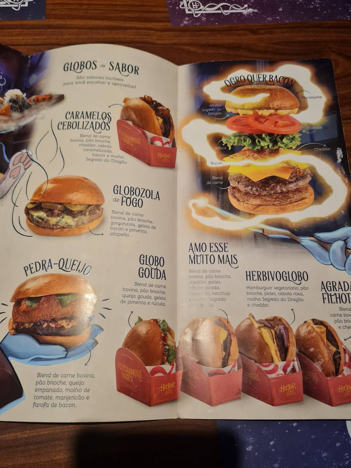 Menu em Hector Hamburgueria Temática restaurante, Gramado