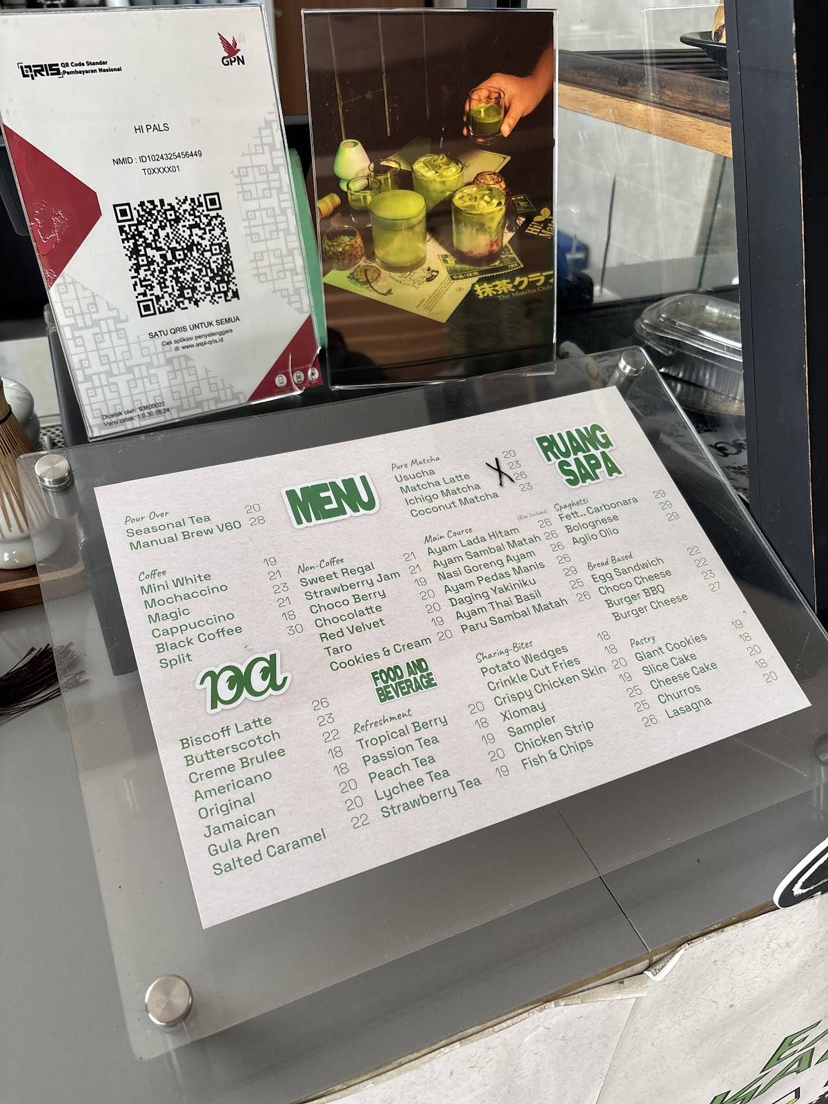 Menu at Hi Pals Coffee restaurant, Lamongan