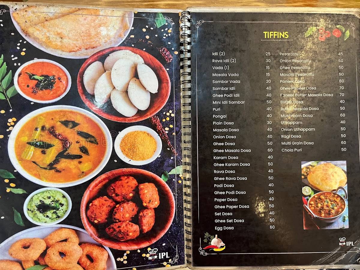 Menu at IPL Food Court, Tirupati, 19-12