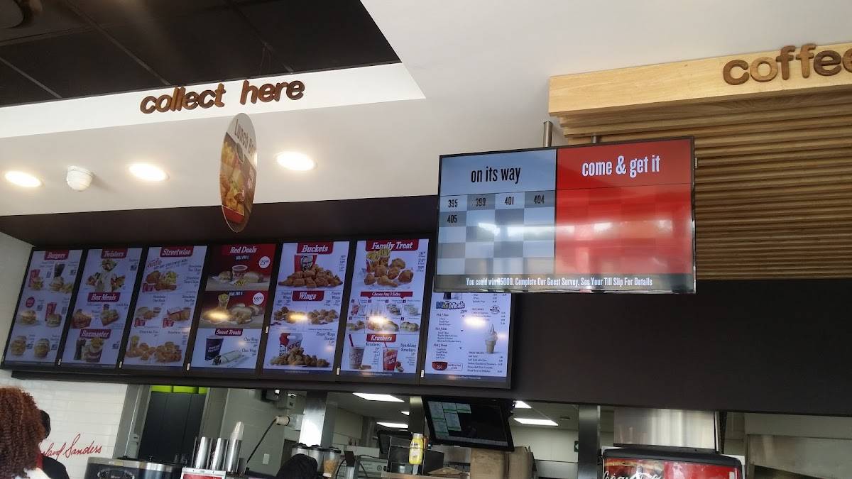 Menu at KFC Vaal Mall restaurant, Vanderbijlpark, Vaal Mall Shopping Centre