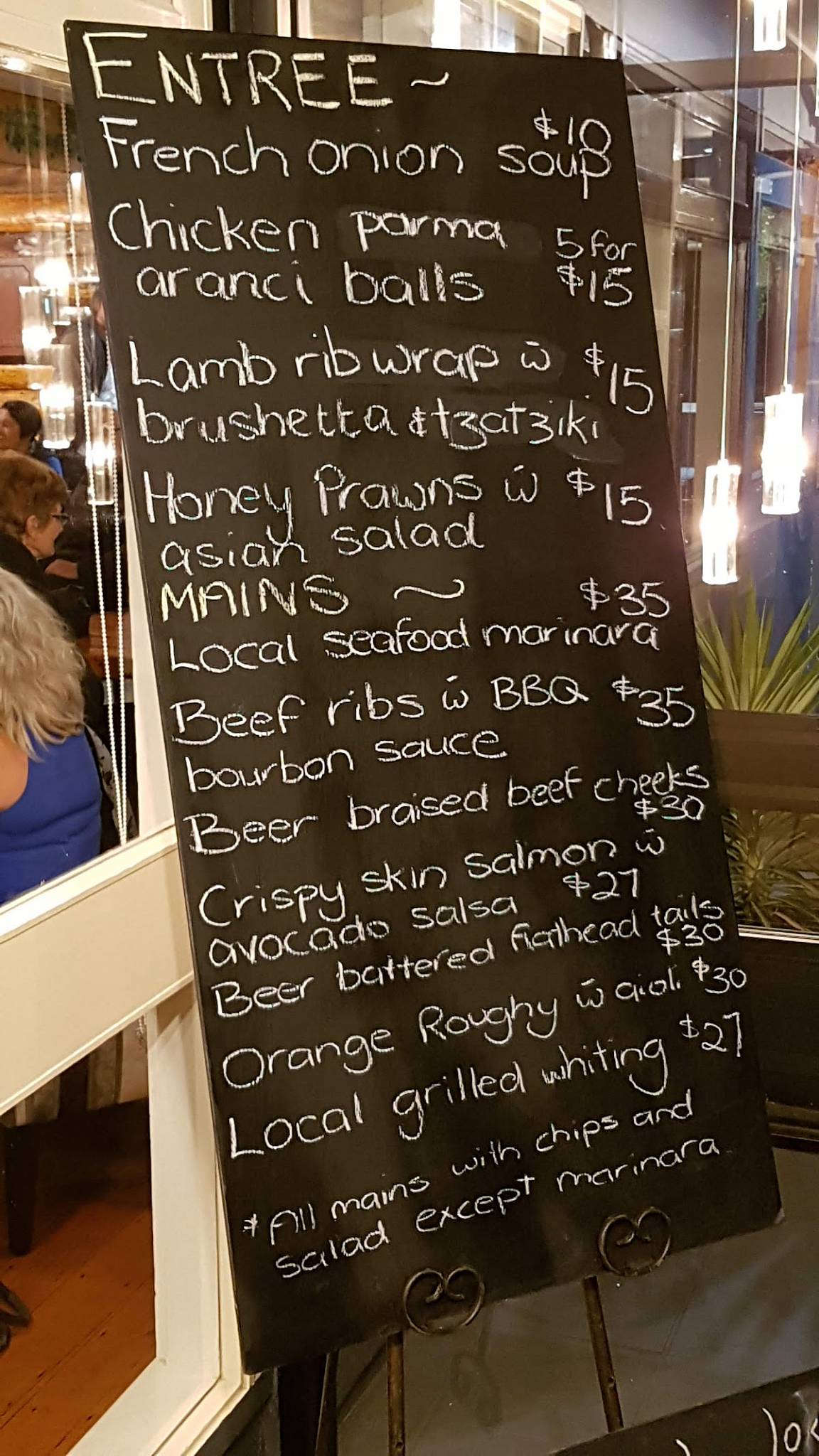 Menu at Kalimna Hotel restaurant, Kalimna, 1 Hotel Rd
