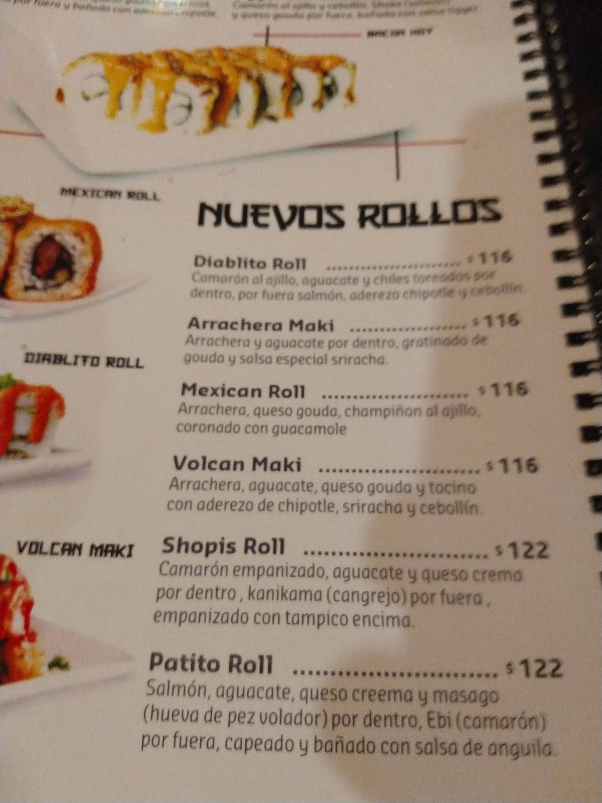 Carta del restaurante Kapital Sushi Zacatecas, Guadalupe