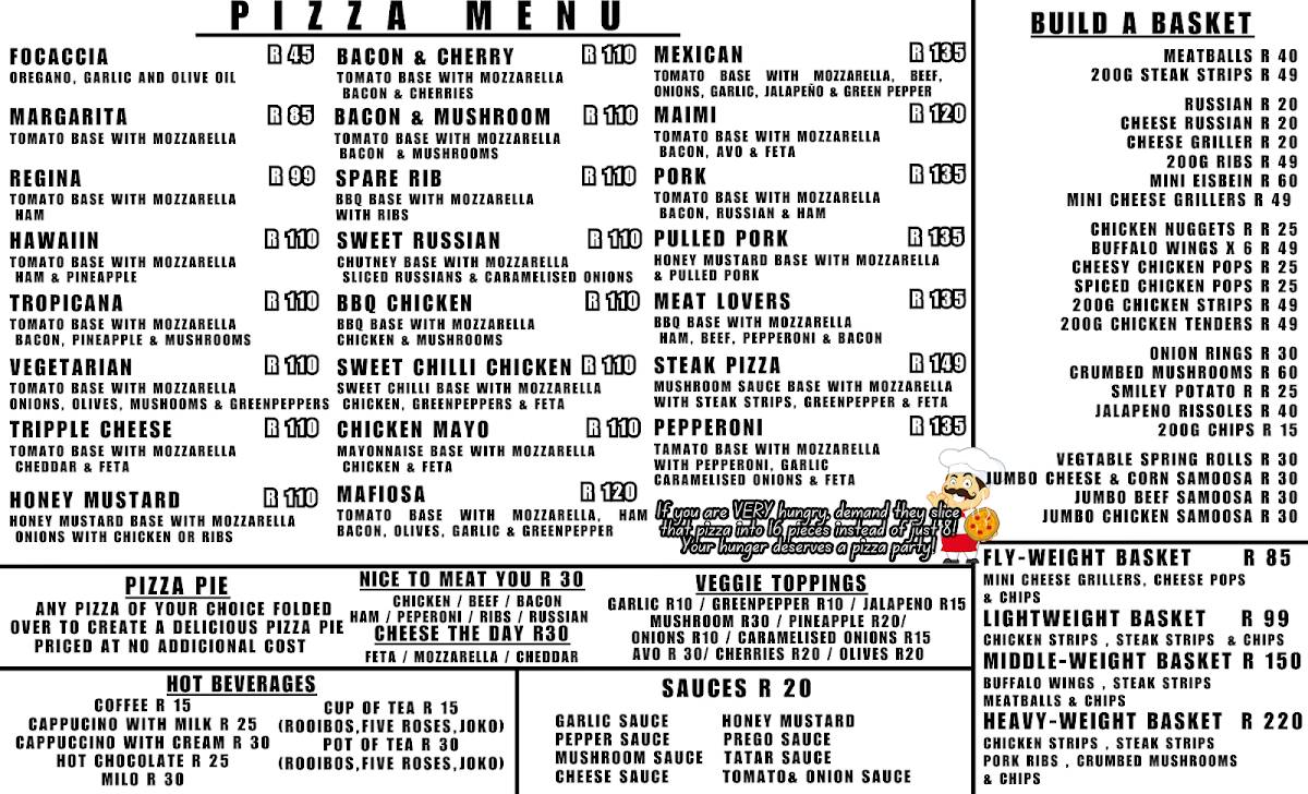 Menu at Knock Out Pub & Grill, Vanderbijlpark