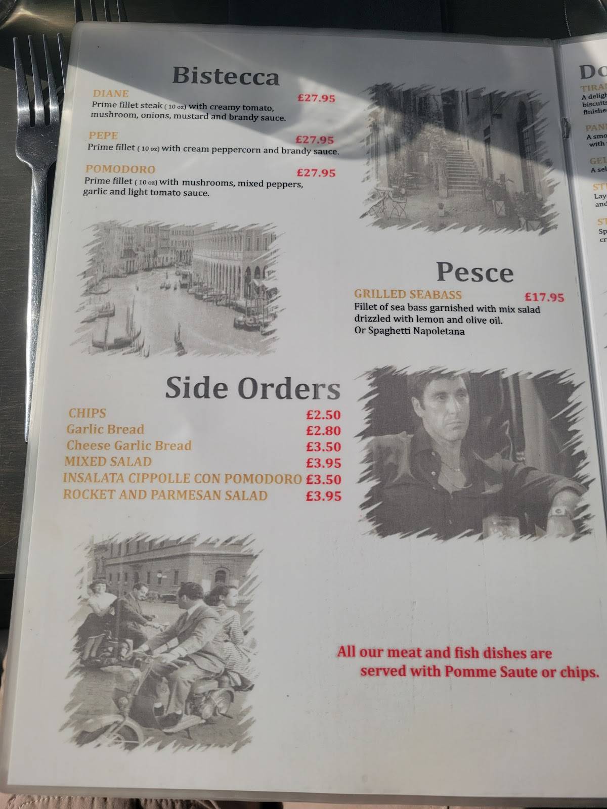 Menu at La Casa Bella restaurant, Inverurie
