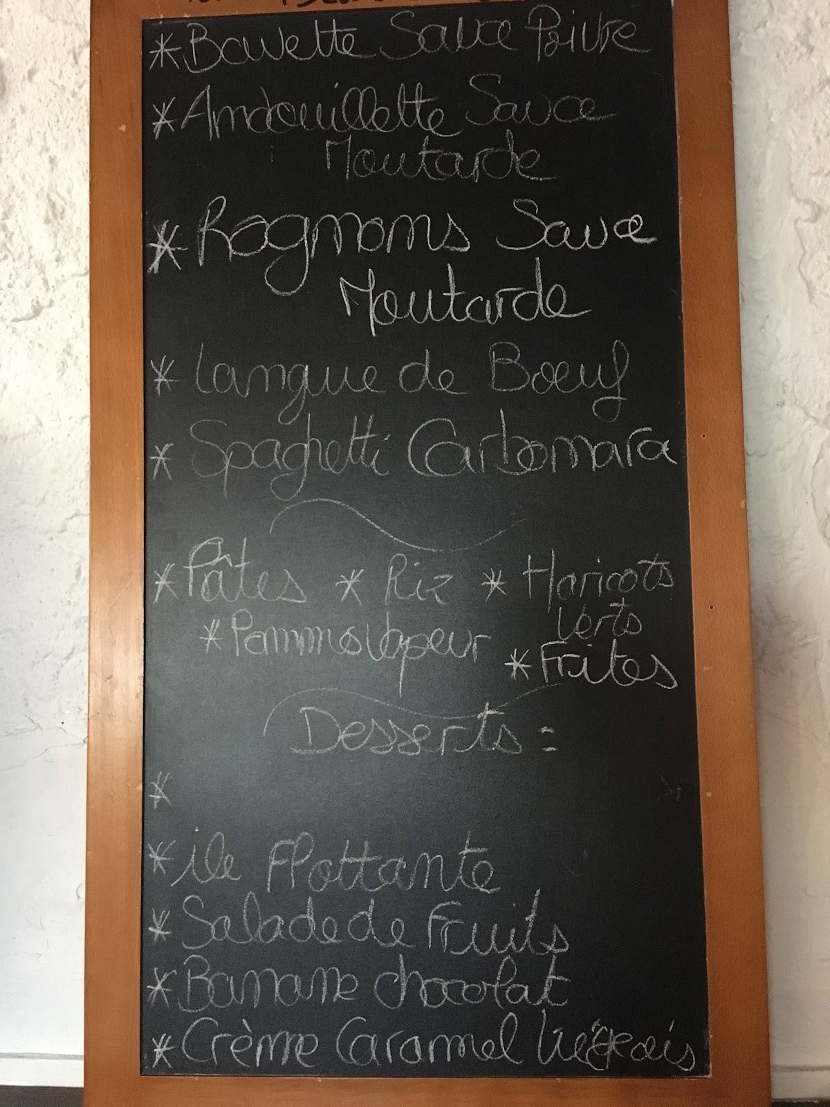 Menu au La Plaisance Bar-Restaurant-Routier, Graçay, A-20 Sortie 9 La ...
