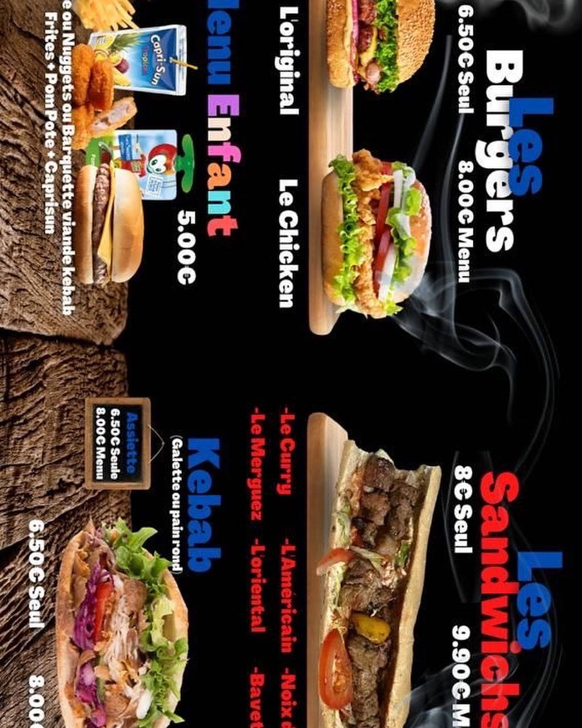 Menu at La grillade nantaise (Halal) restaurant, Nantes
