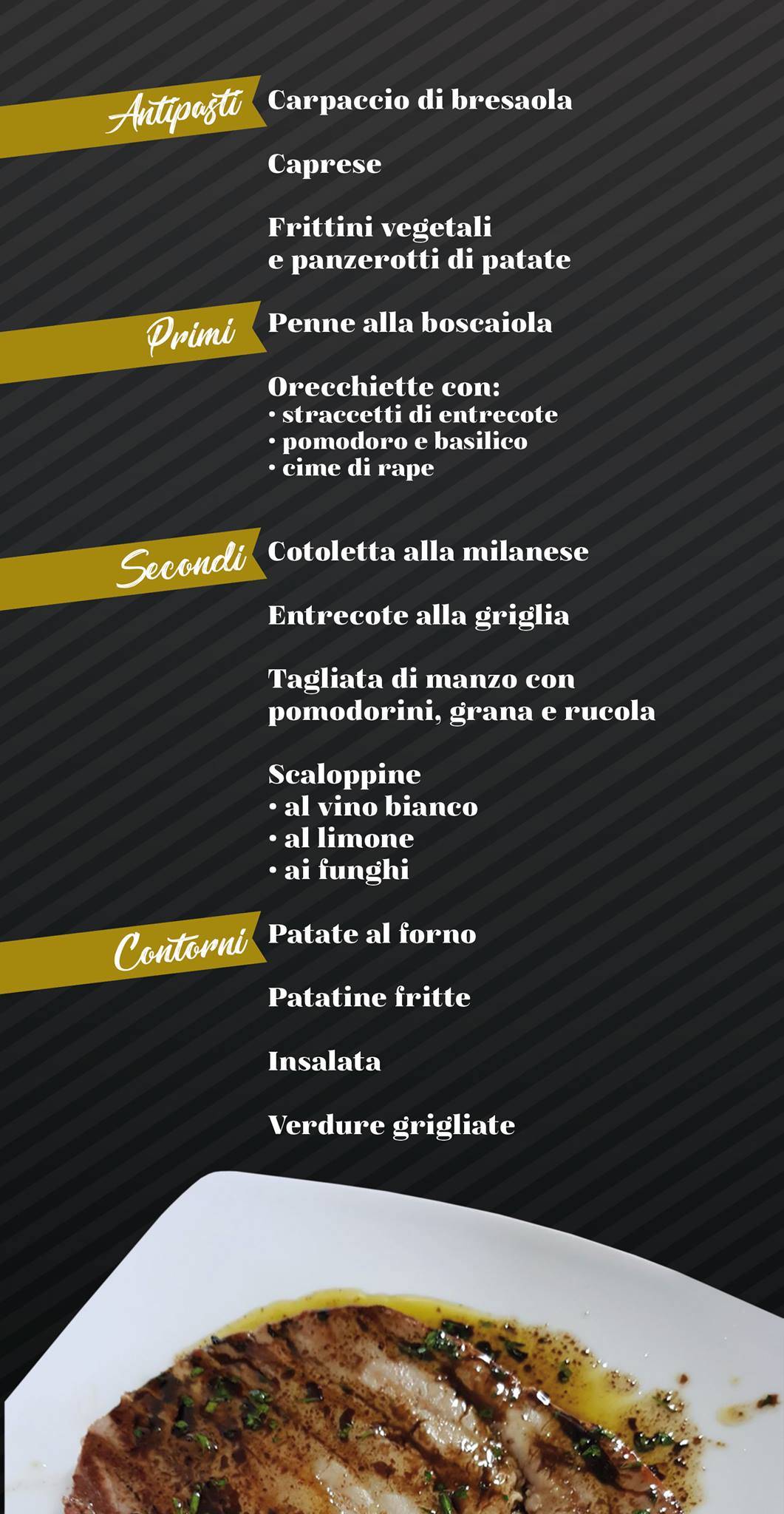 Carta del restaurante La Terrazza, Gallipoli